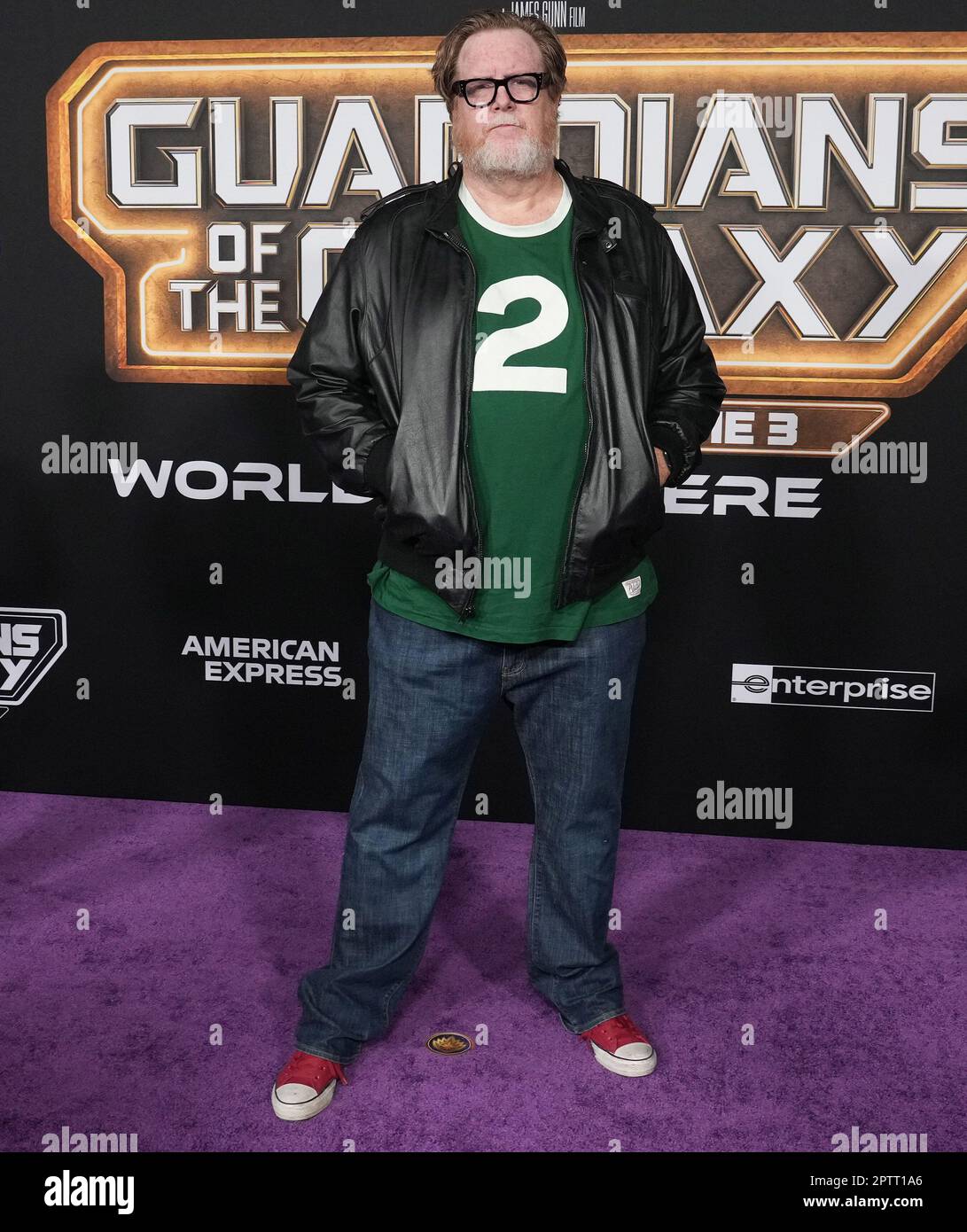 Los Angeles, USA. 27th Apr, 2023. Steve Agee arrives at the GUARDIANS ...
