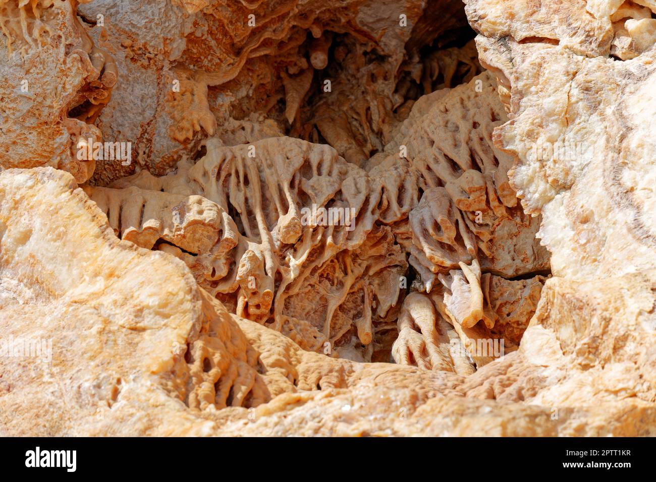 View of natural rock formations. Incredible natural rock formations in ...