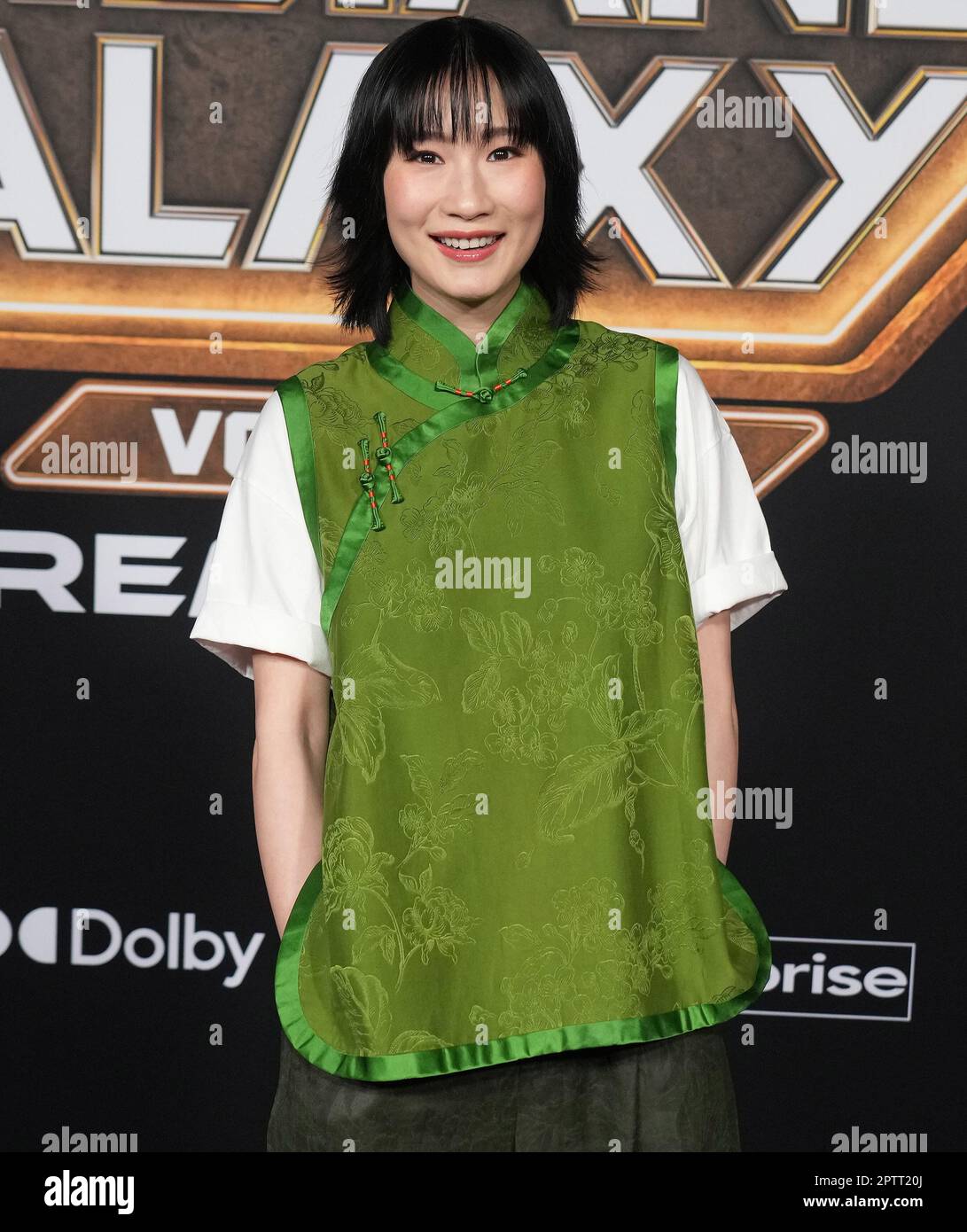 Meng'er Zhang arrives at the GUARDIANS OF THE GALAXY VOL. 3 World ...