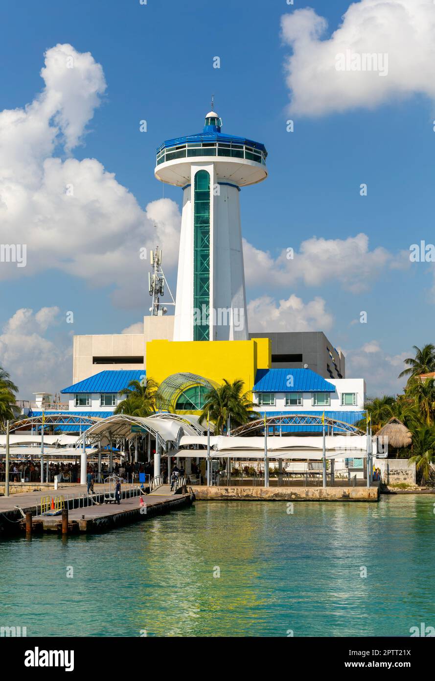 Ultramar ferry terminal at Puerto Juarez, Cancun, Quintana Roo ...