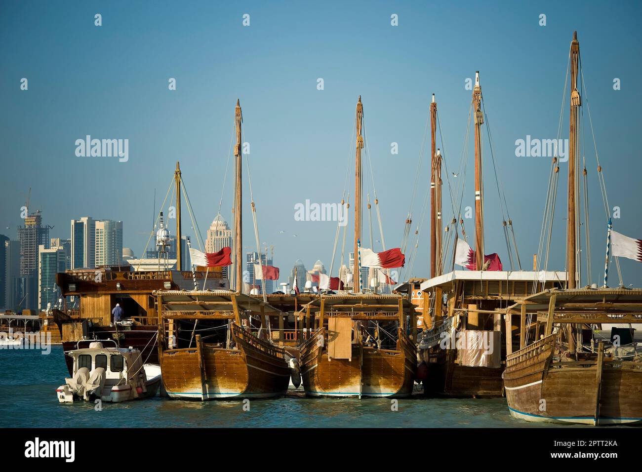 Qatar, Doha, traditional boats Stock Photo - Alamy