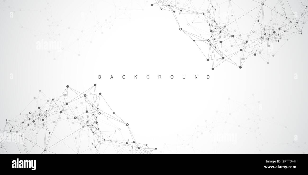 Global network background. Social network communication in the global business concept. Big data ...