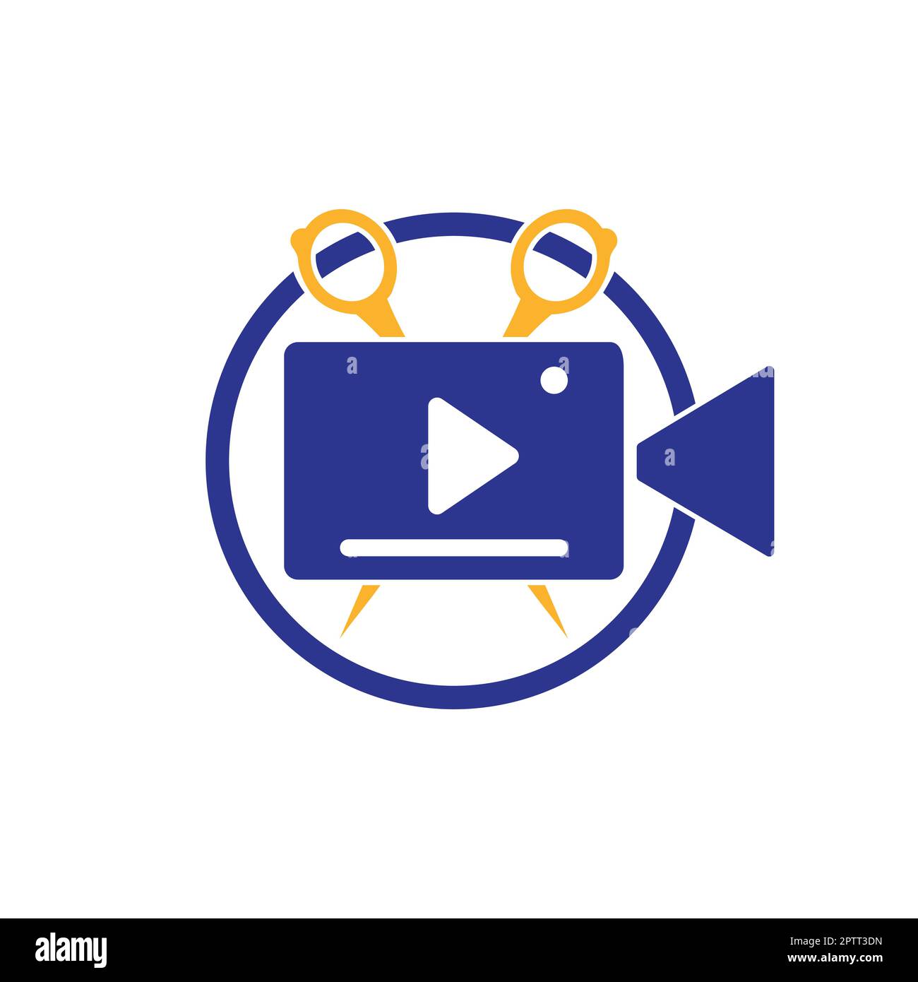 Movie film editor vector logo design. Video editing logo concept Stock ...