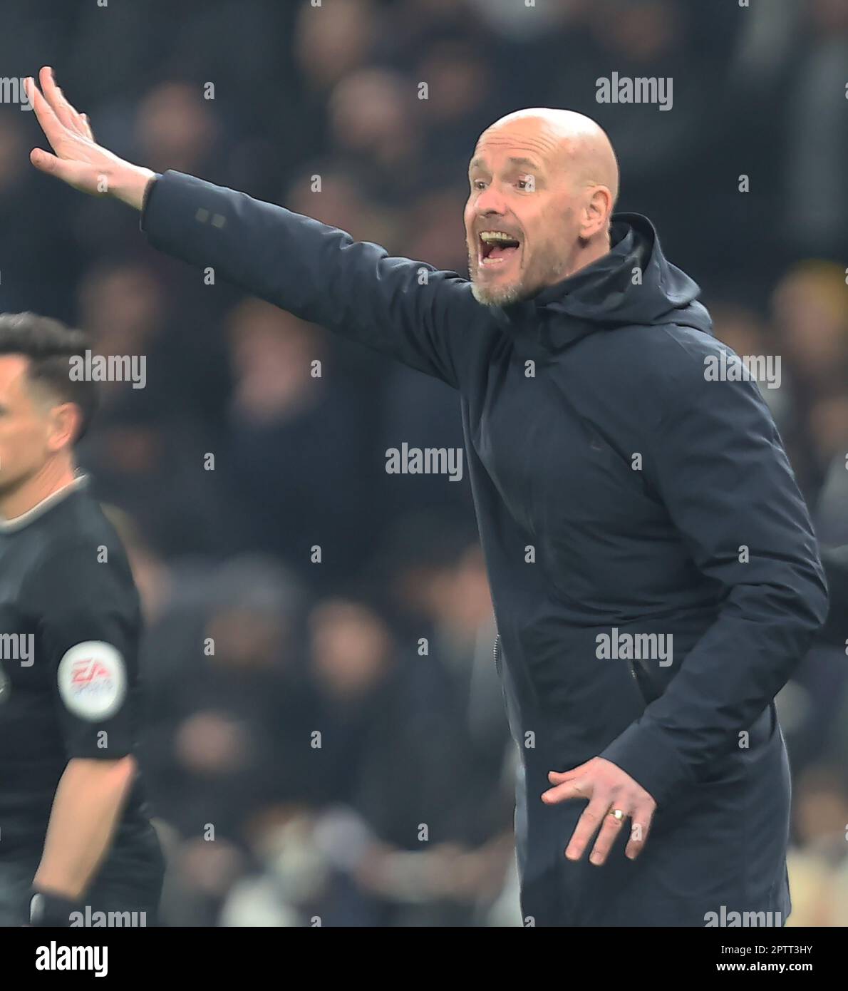 Manchester United manager Erik ten Hag during the English Premier ...