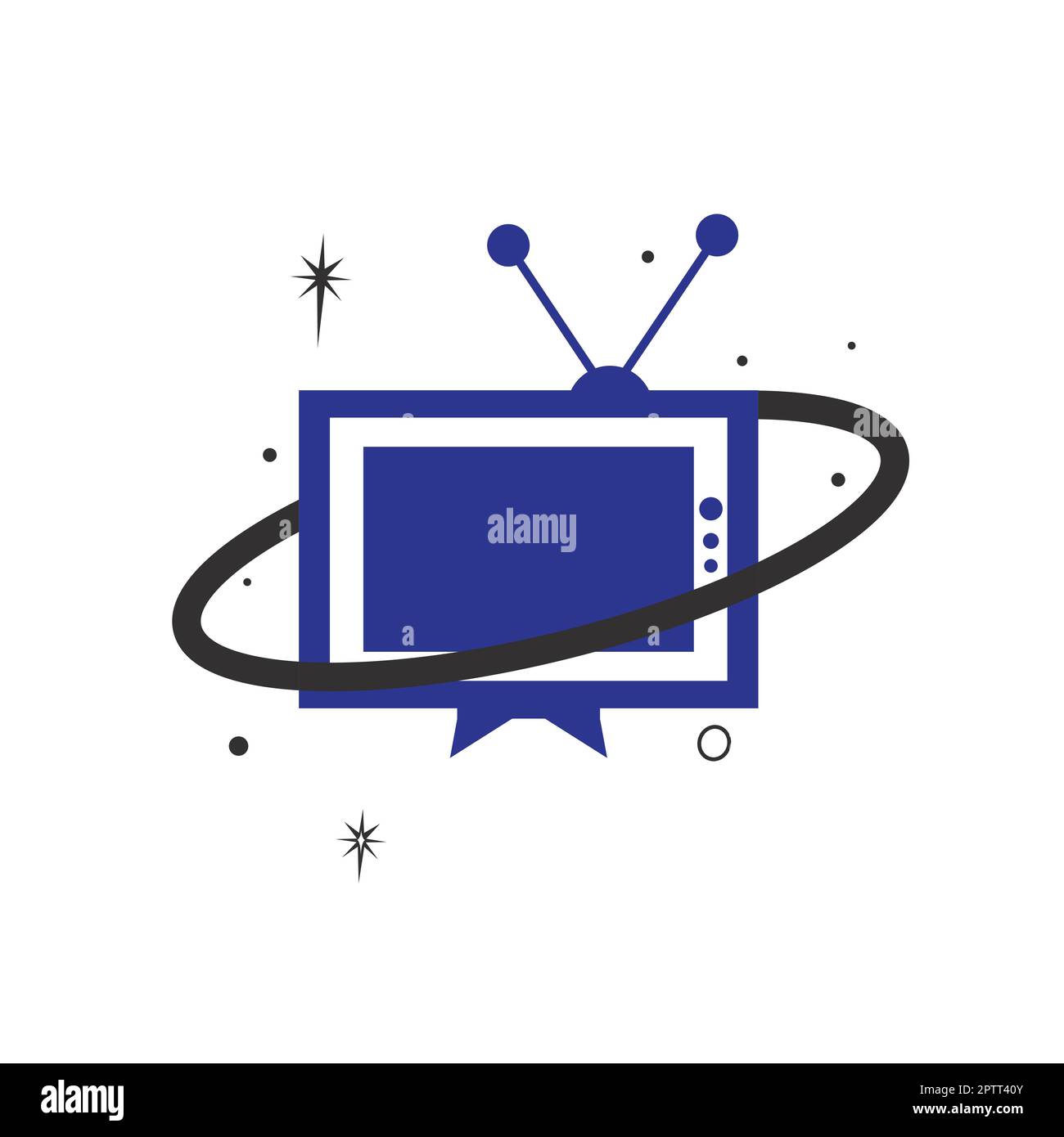 Planet TV vector logo design. Media and Entertainment, Television logo ...