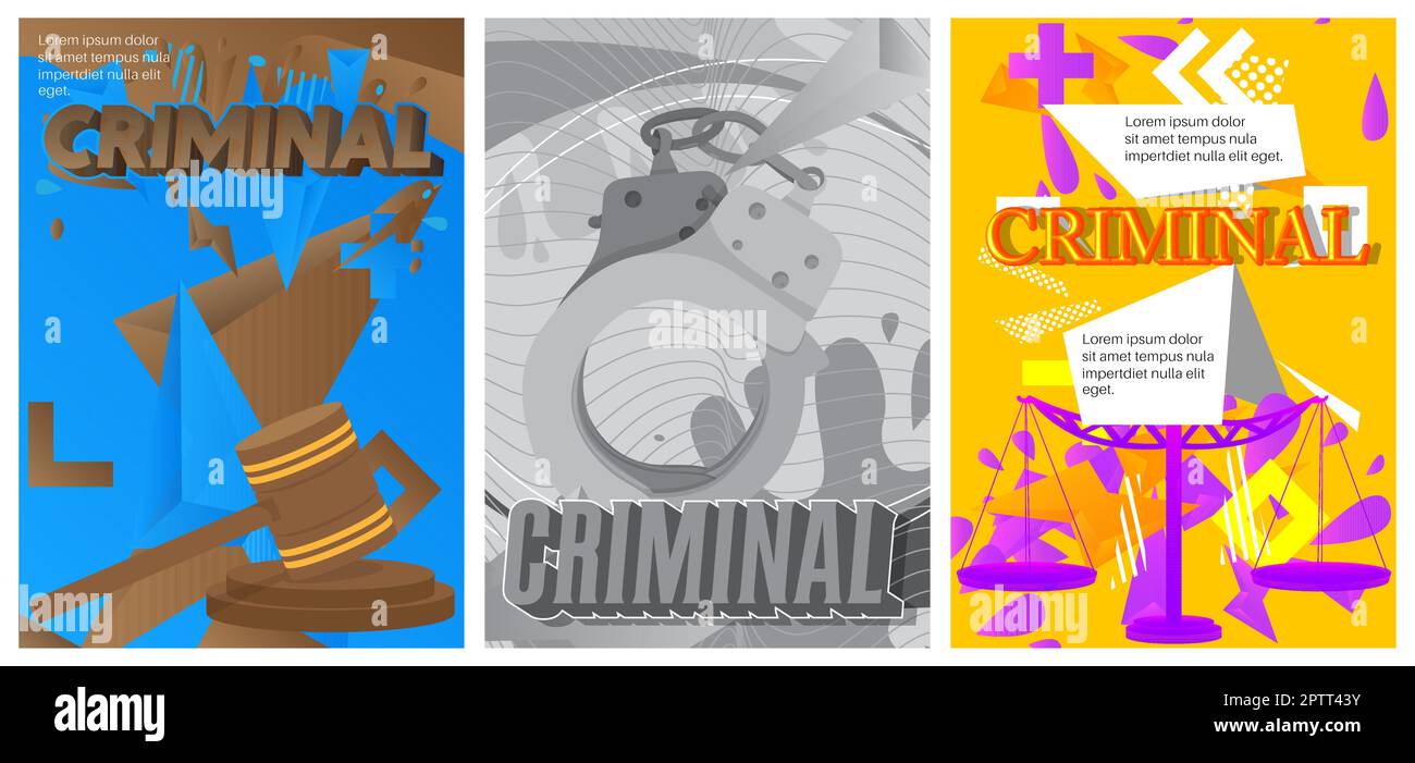 Criminal poster. Background vector illustration Stock Vector Image ...