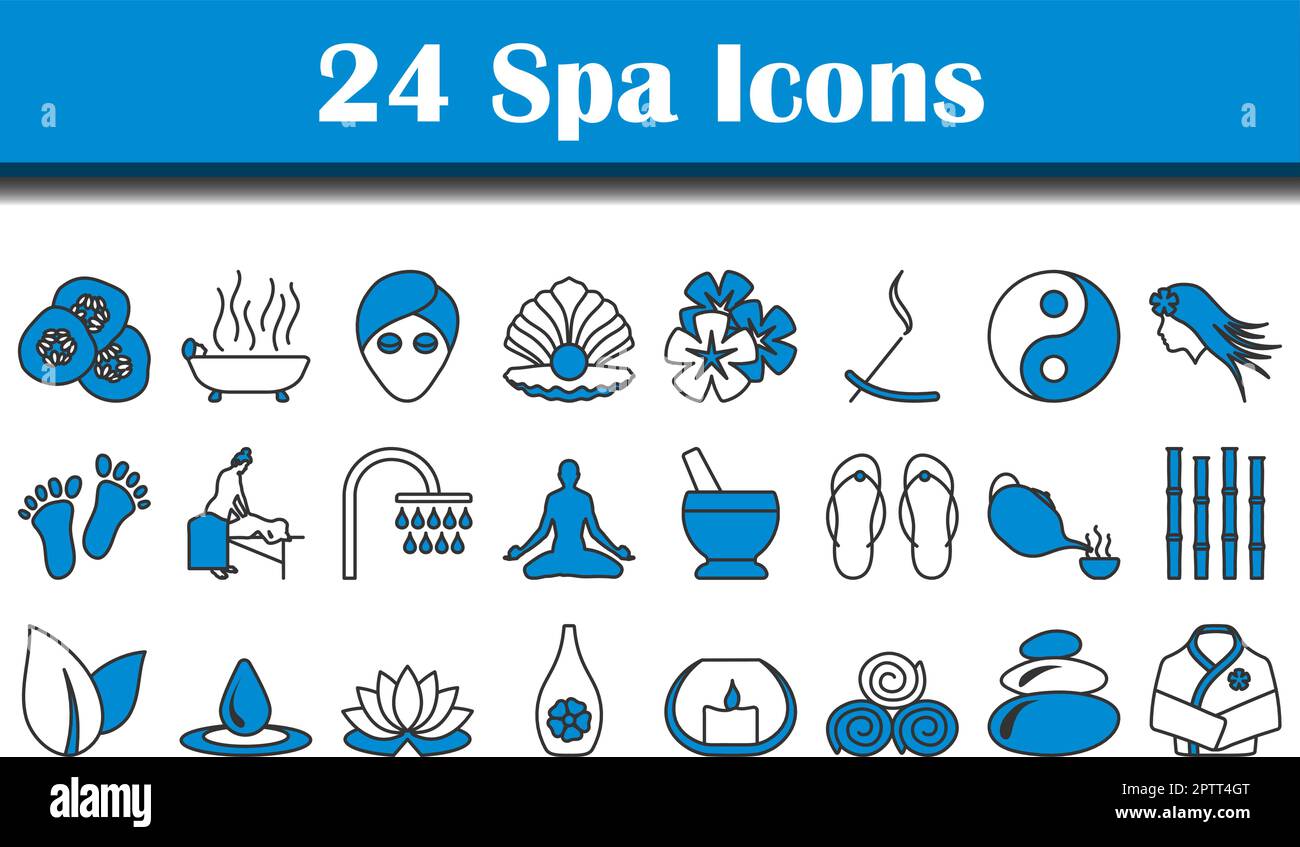 Spa Icon Set Stock Vector Image & Art - Alamy