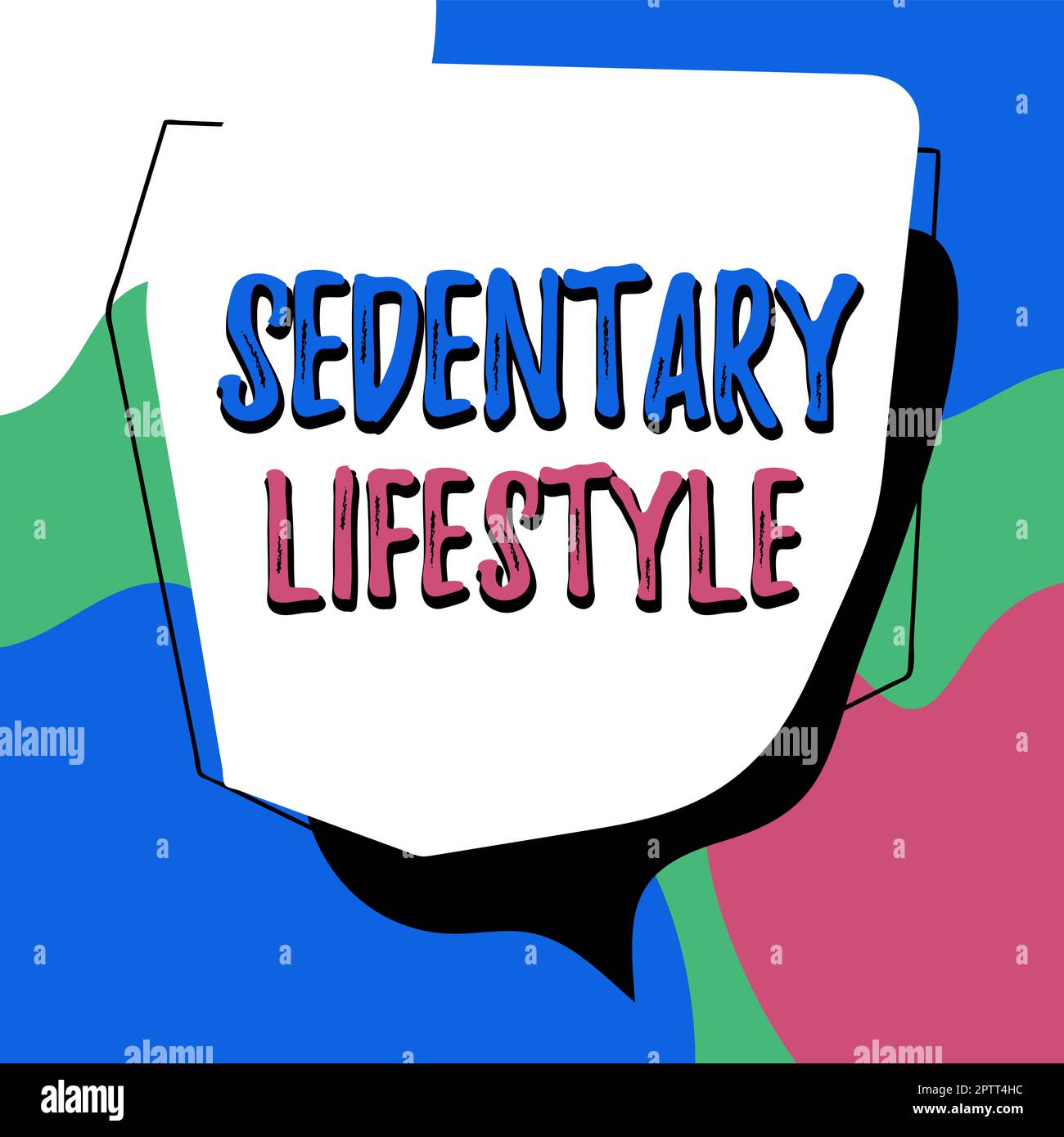 Text showing inspiration Sedentary Lifestyle, Conceptual photo ways and ...