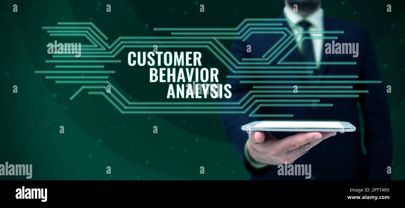 Text sign showing Customer Behavior Analysis, Conceptual photo buying ...