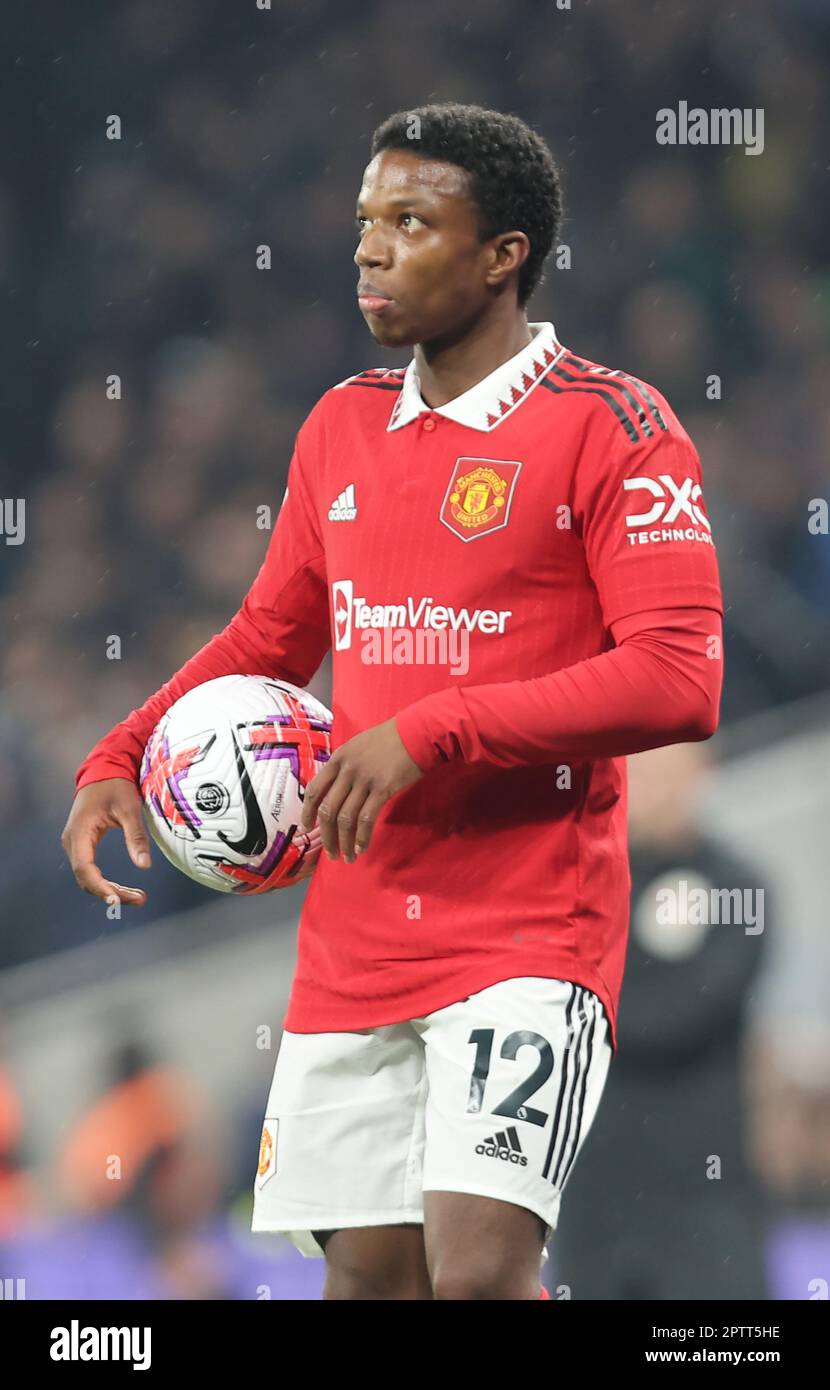 Manchester United's Tyrell Malacia during the English Premier League ...