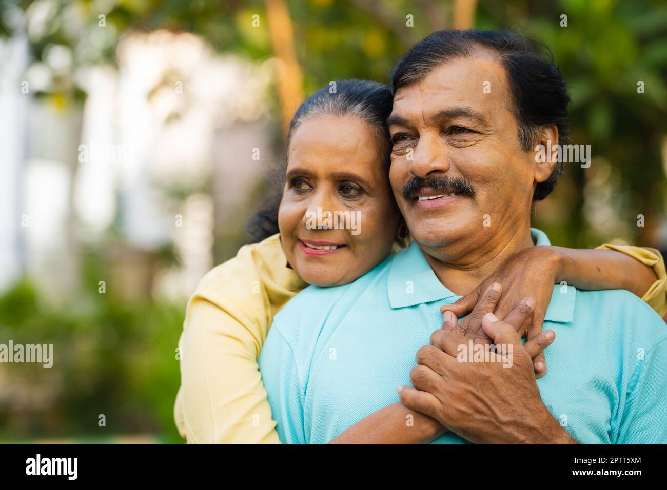 Together hugging husband indian hi-res stock photography and images - Alamy