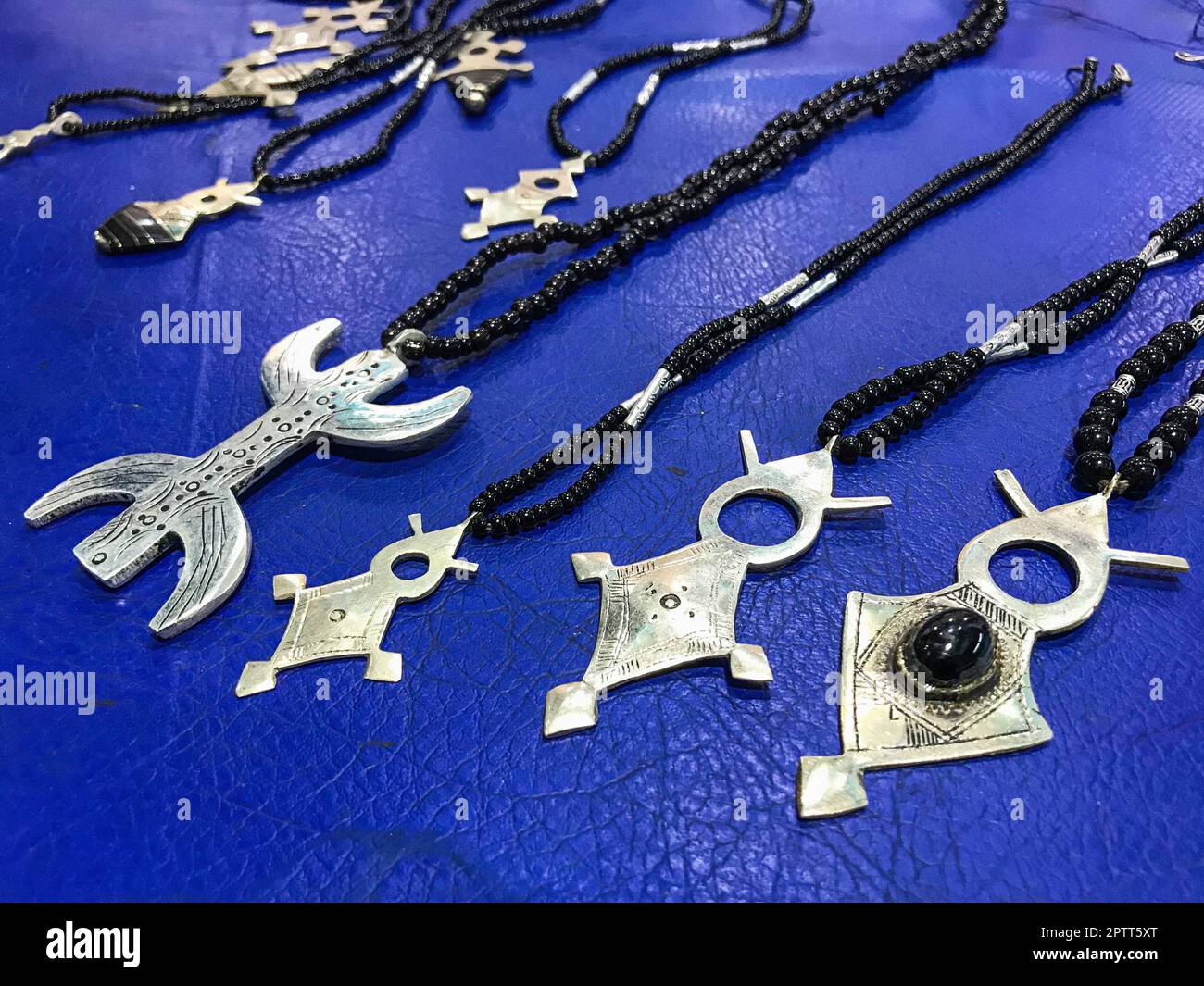 Morocco, Zagora, Souvenirs shop, tuareg crosses Stock Photo - Alamy