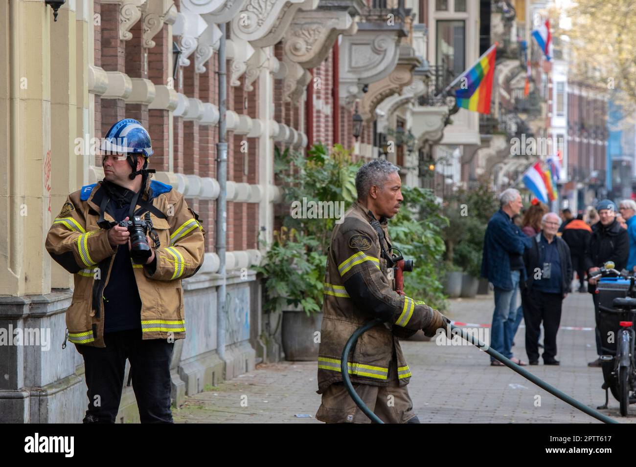 Fire Department At Work At Amsterdam The Netherlands 27-4-2023 Stock ...