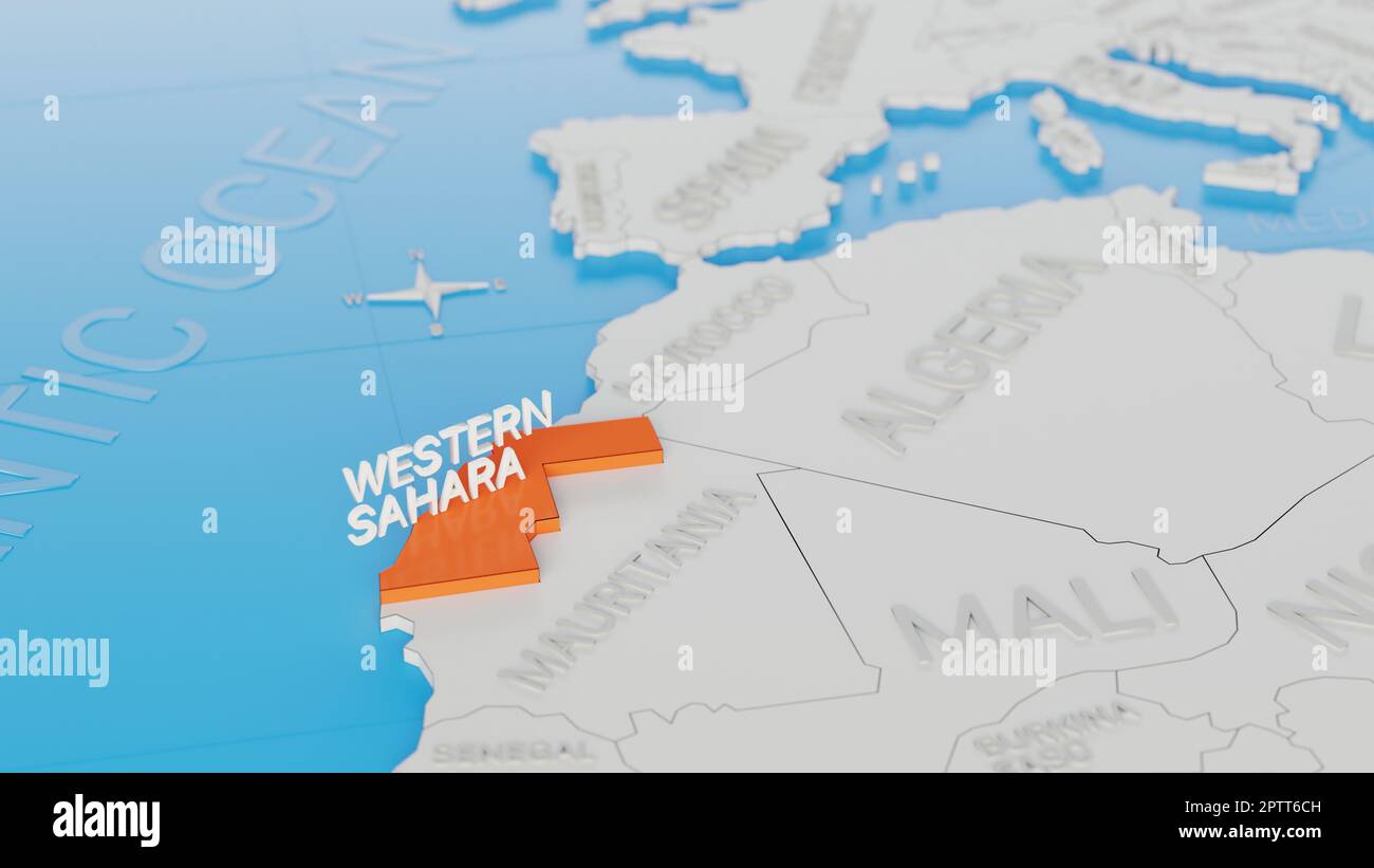 Western Sahara On World Map