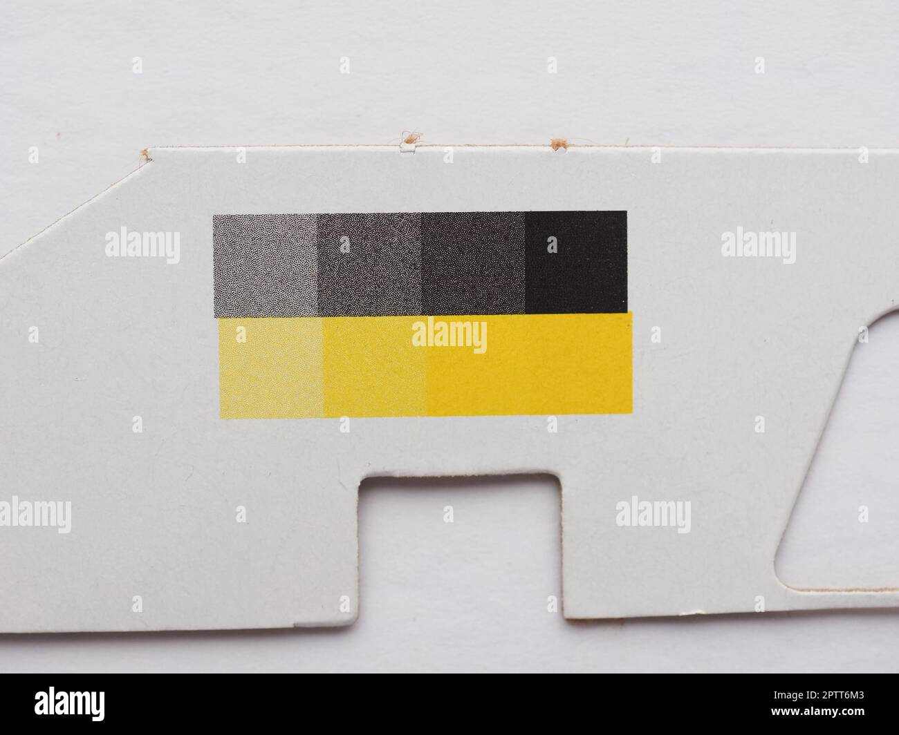 Colour bars printed outside the trim area for density quality control ...