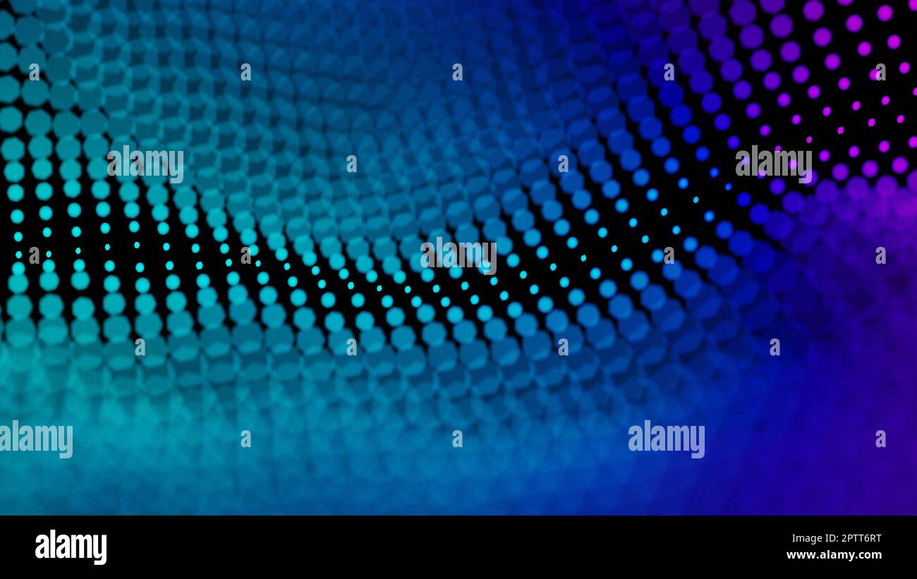 High technology, data grid visualization, information flow. Digital 3D ...