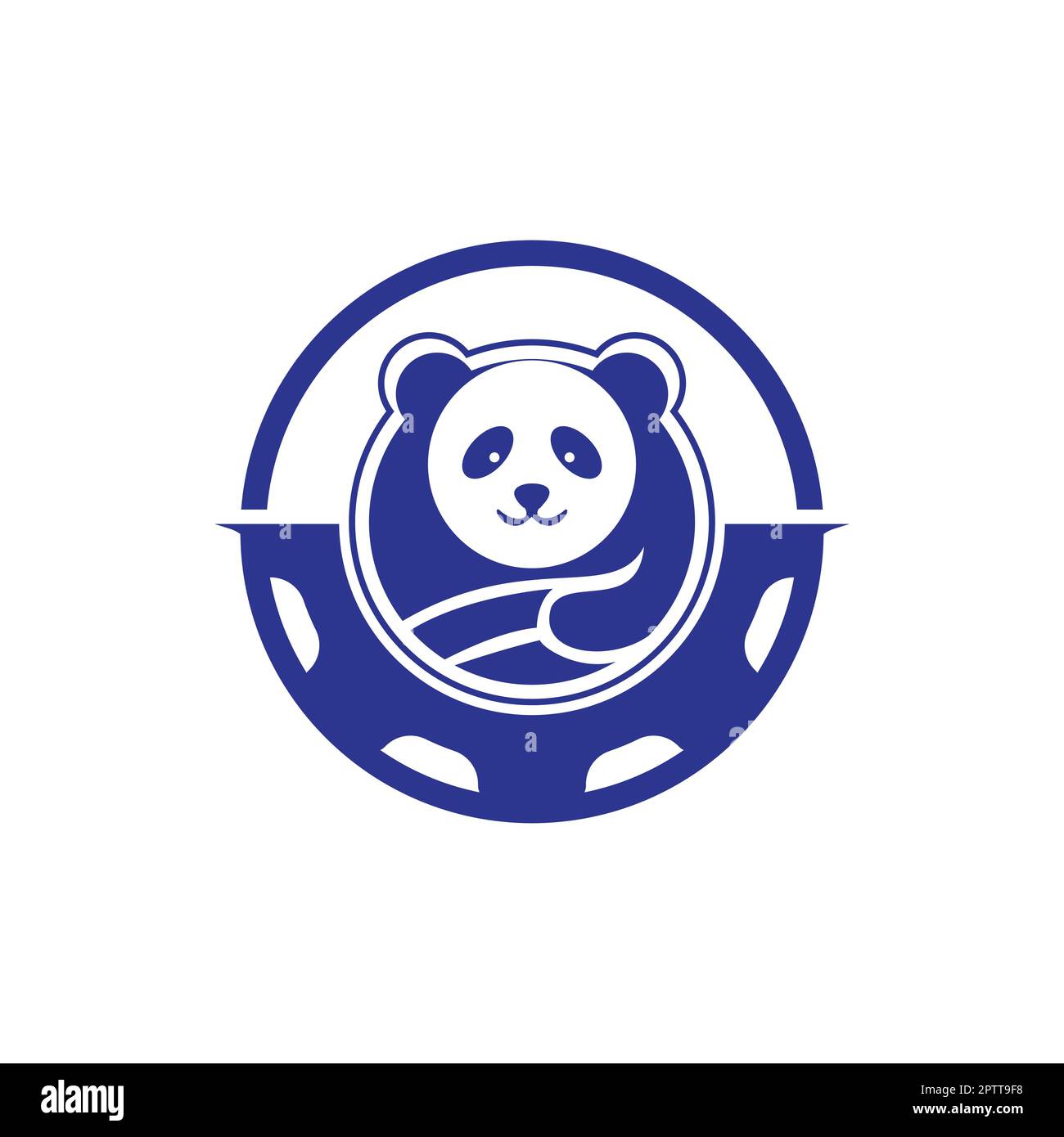 Panda gear vector logo design. Creative animal and zoo ideas concept ...