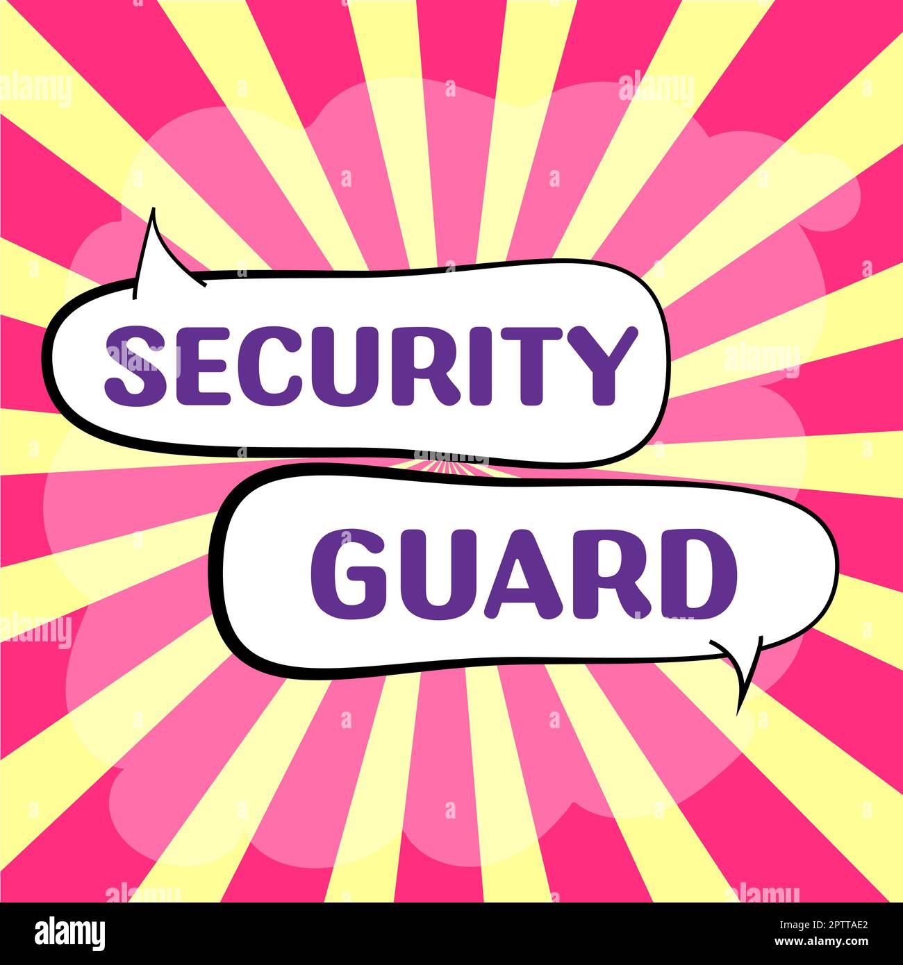 Conceptual caption Security Guard, Business idea tools used to manage ...