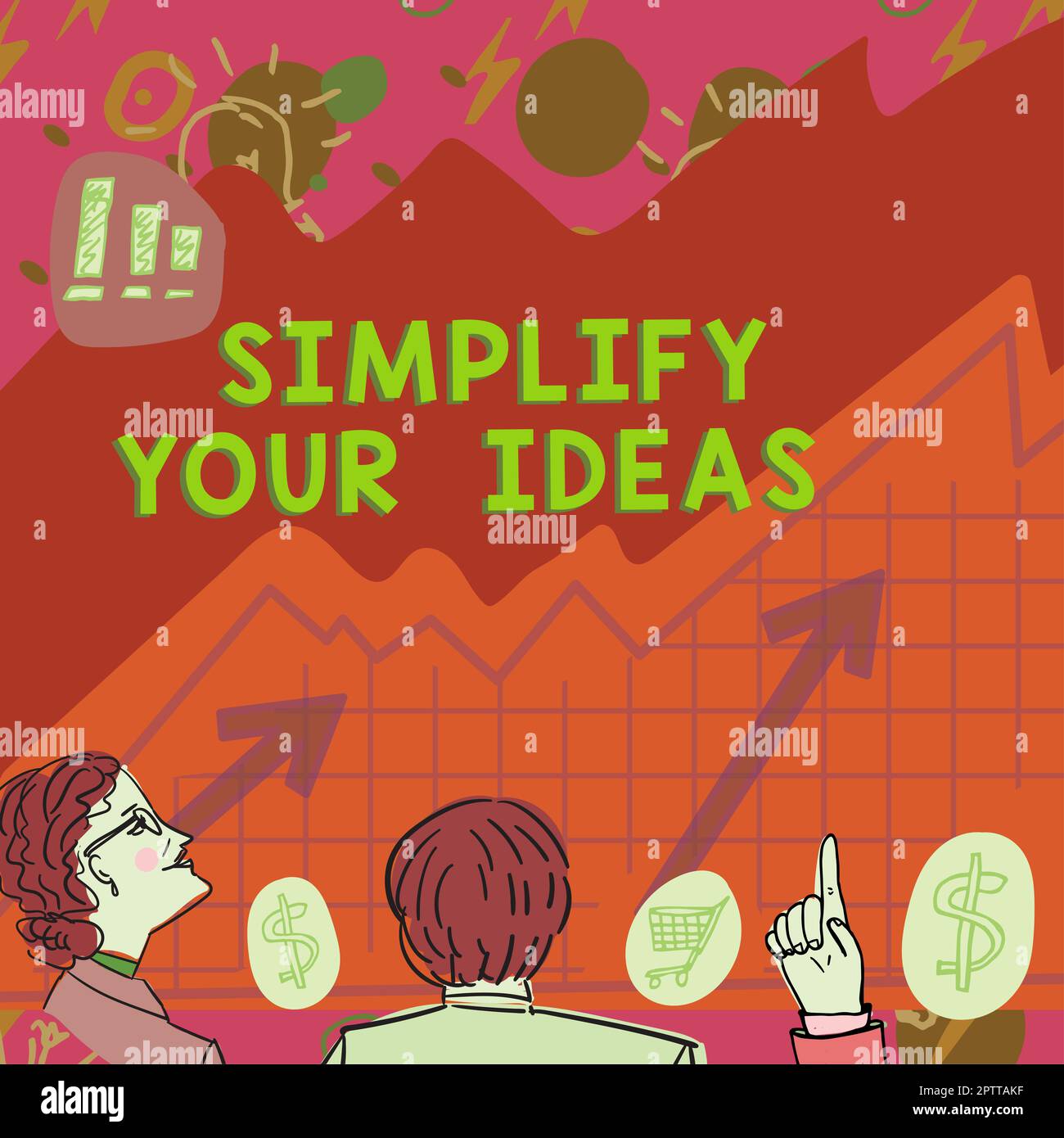 Sign displaying Simplify Your Ideas, Conceptual photo make simple or ...