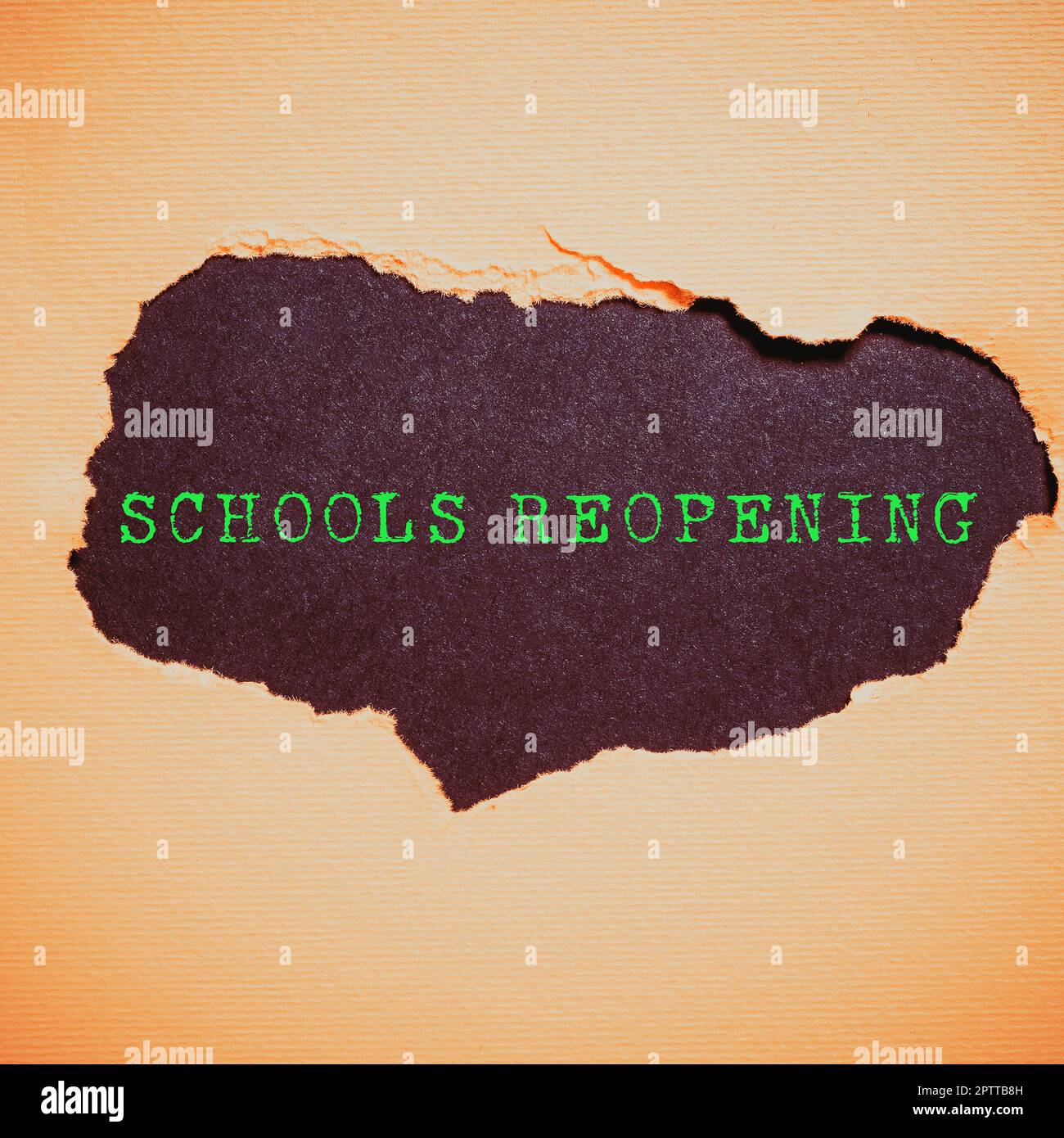 Sign displaying Schools Reopening, Business overview classes are over ...