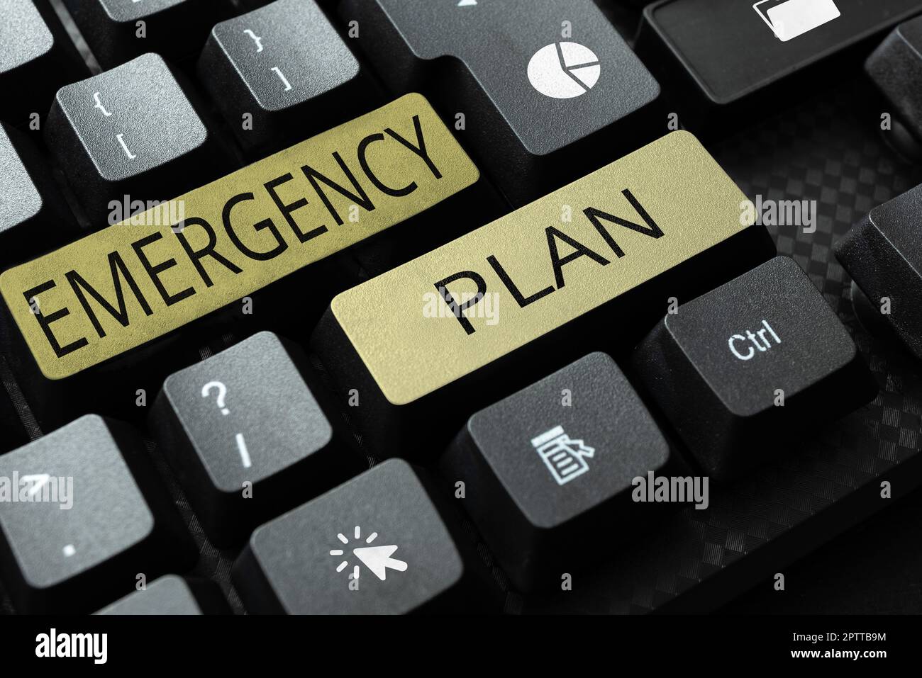 Text sign showing Emergency Plan, Word Written on Procedures for ...