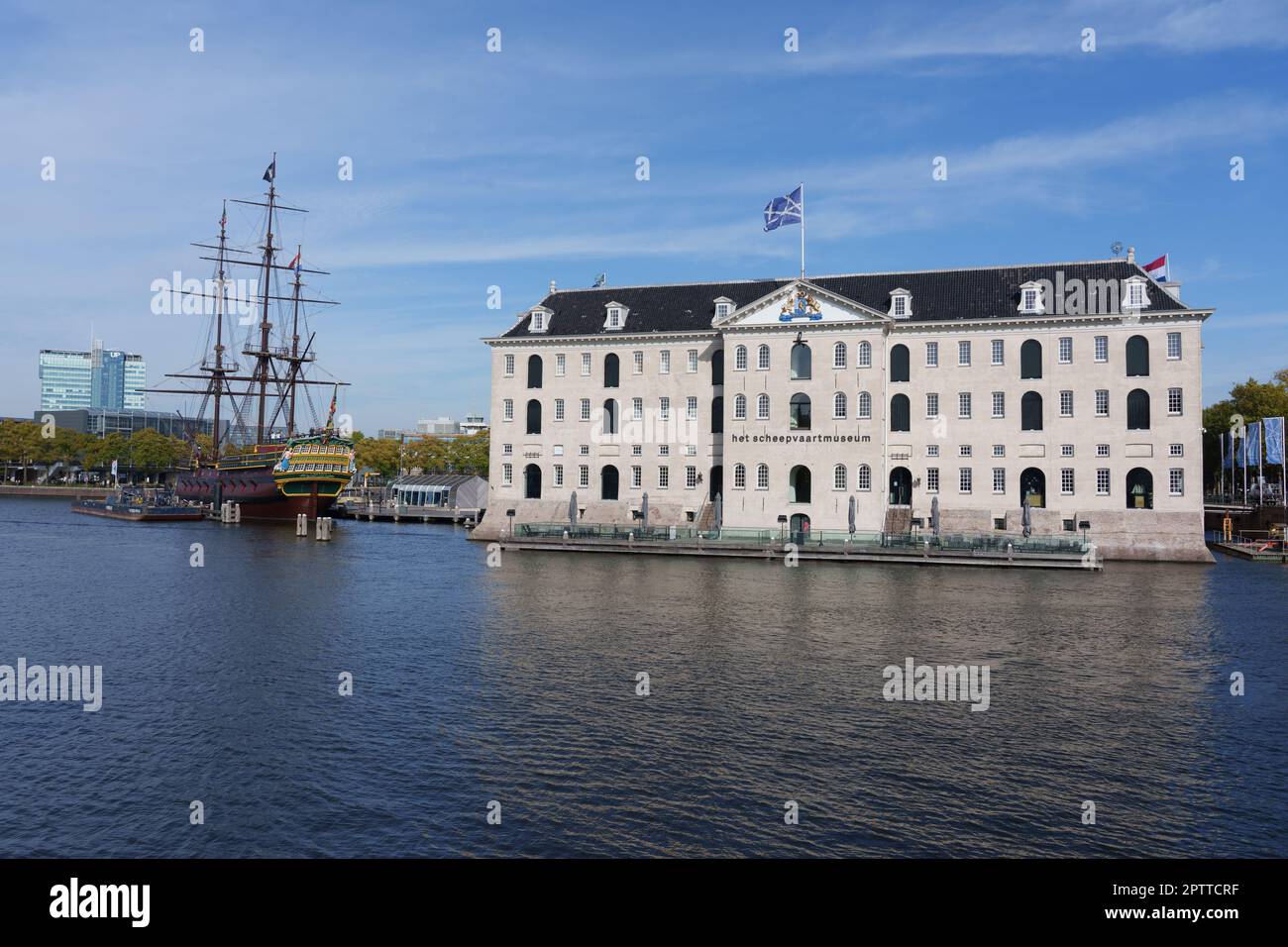 A replica of the Dutch East Indiaman (VOC) vessel "The Amsterdam ...