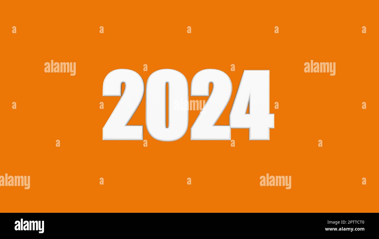 The 3d rendering of wording 2024 with nice backbround view Stock Photo ...