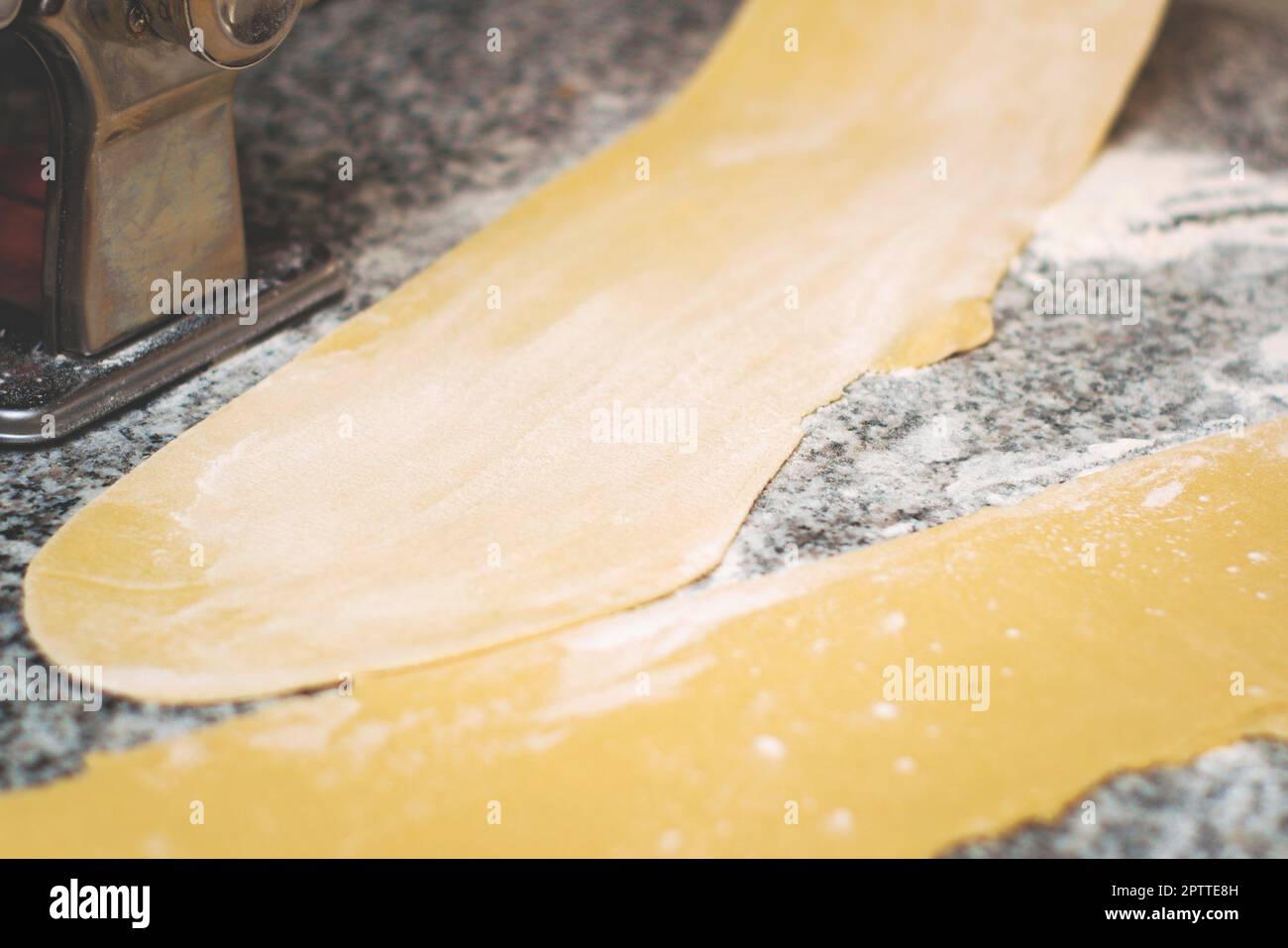 Homemade fresh pasta, traditional italian cuisine. Close up Stock Photo ...