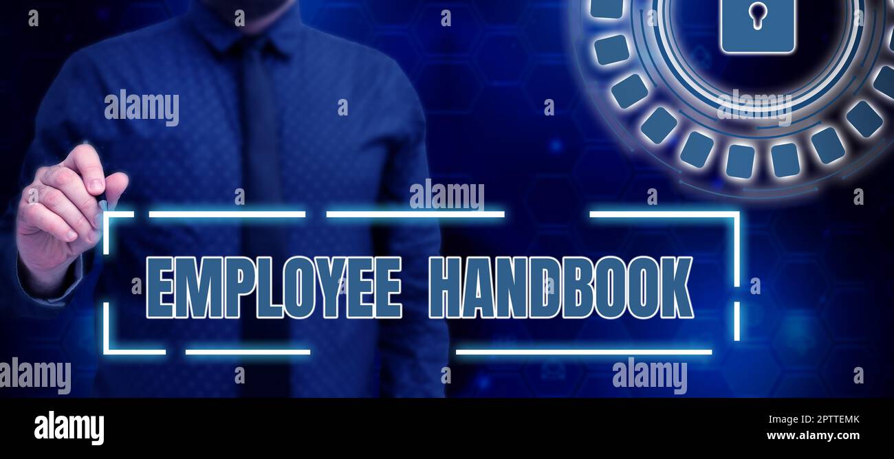 Inspiration Showing Sign Employee Handbook Word Written On Document That Contains An Operating