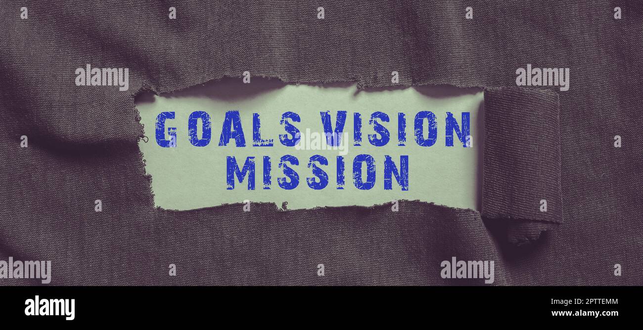 Conceptual caption Goals Vision Mission, Internet Concept practical ...