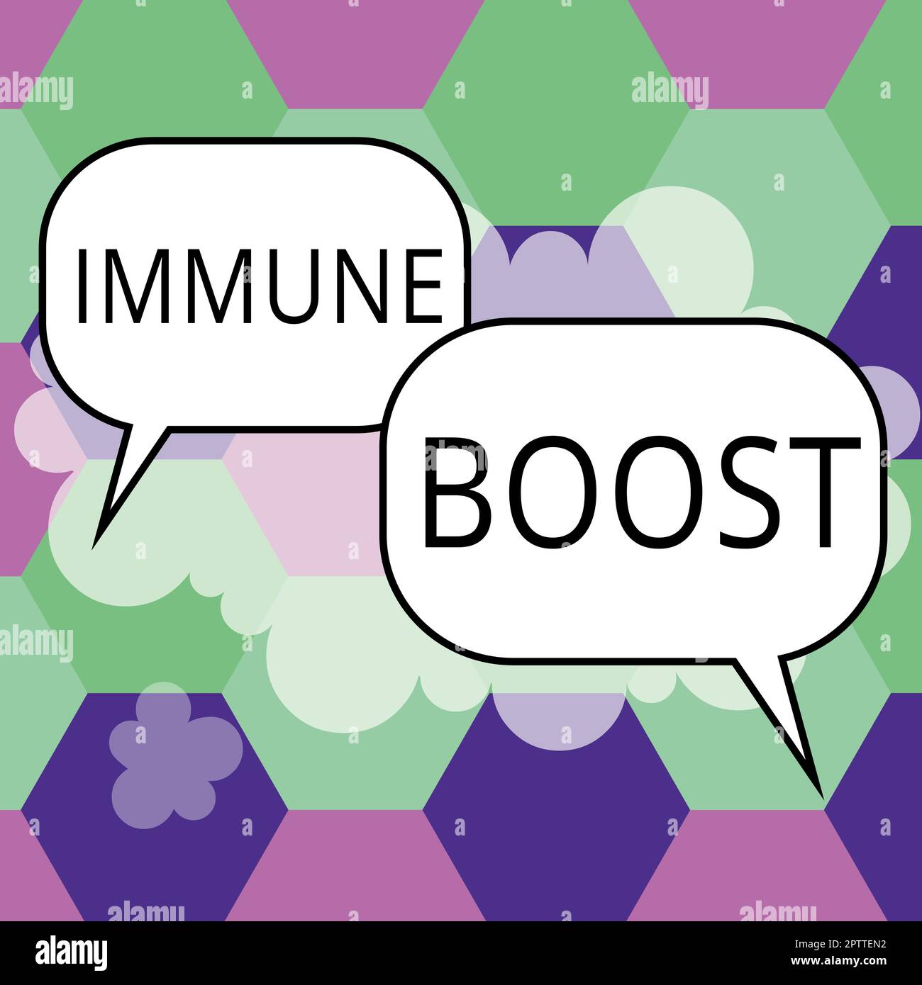 Writing displaying text Immune Boost, Word for being able to resist a ...