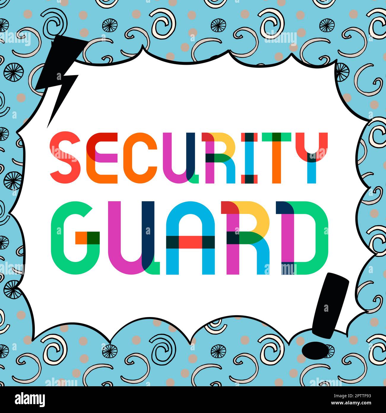 Conceptual display Security Guard, Concept meaning tools used to manage ...