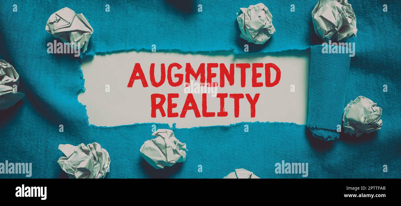 Handwriting text Augmented Reality, Business approach technology that ... Handwriting text Augmented Reality, Business approach technology that ...