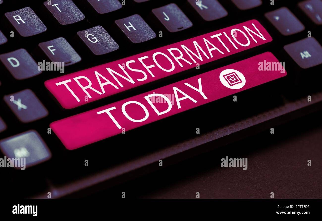 Conceptual display Transformation, Word for A marked change in form ...