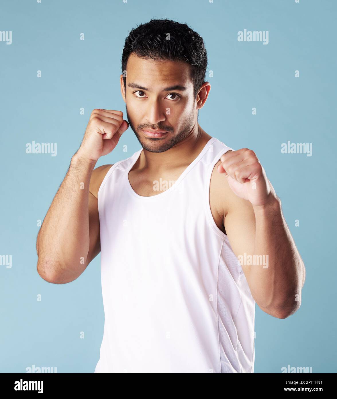 Young man in boxing pose hi-res stock photography and images - Alamy