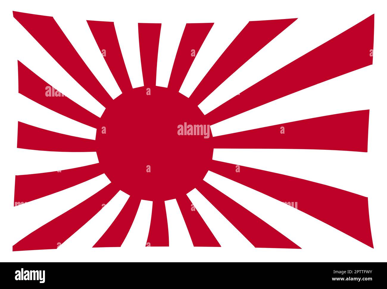 Rising sun flag waving in hi-res stock photography and images - Alamy