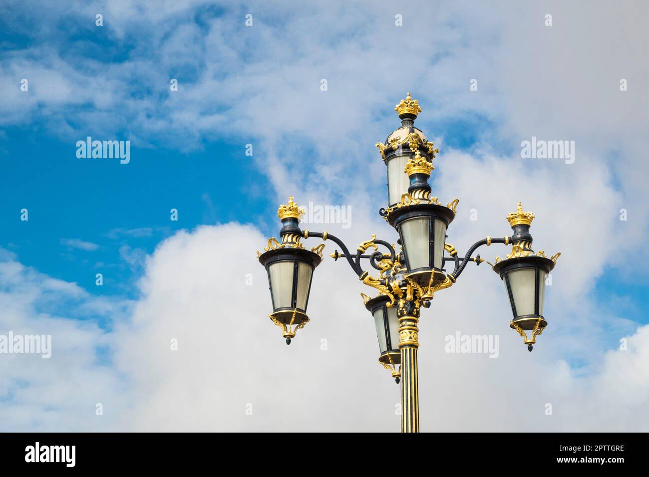 Spain, Madrid, Street lamp Stock Photo - Alamy