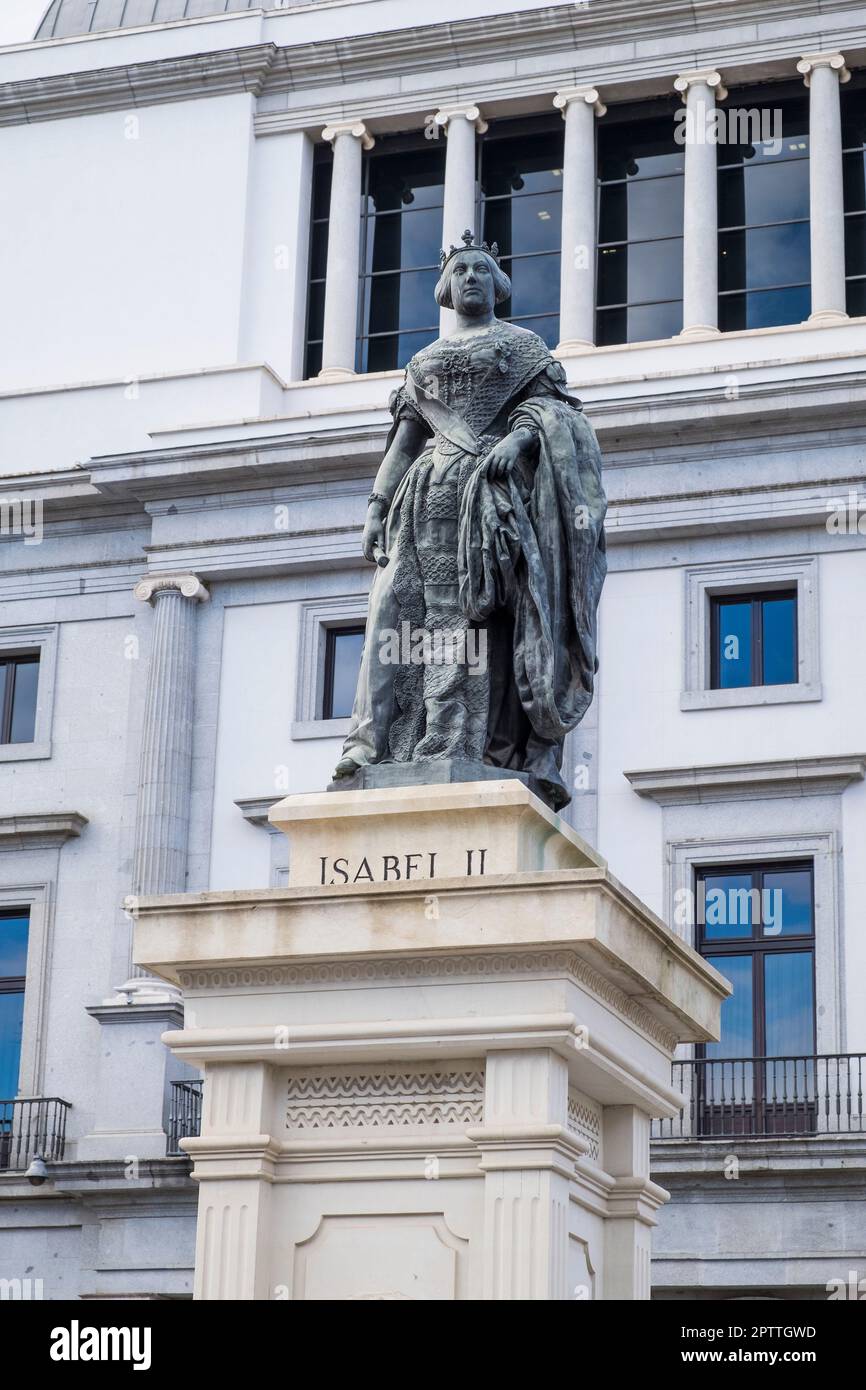 Statue isabel ii square hi-res stock photography and images - Alamy