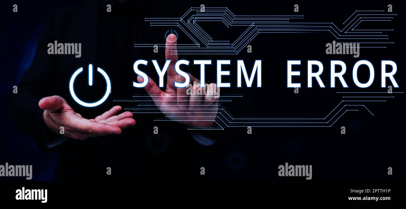 Handwriting text System Error, Word for Technological failure Software ...