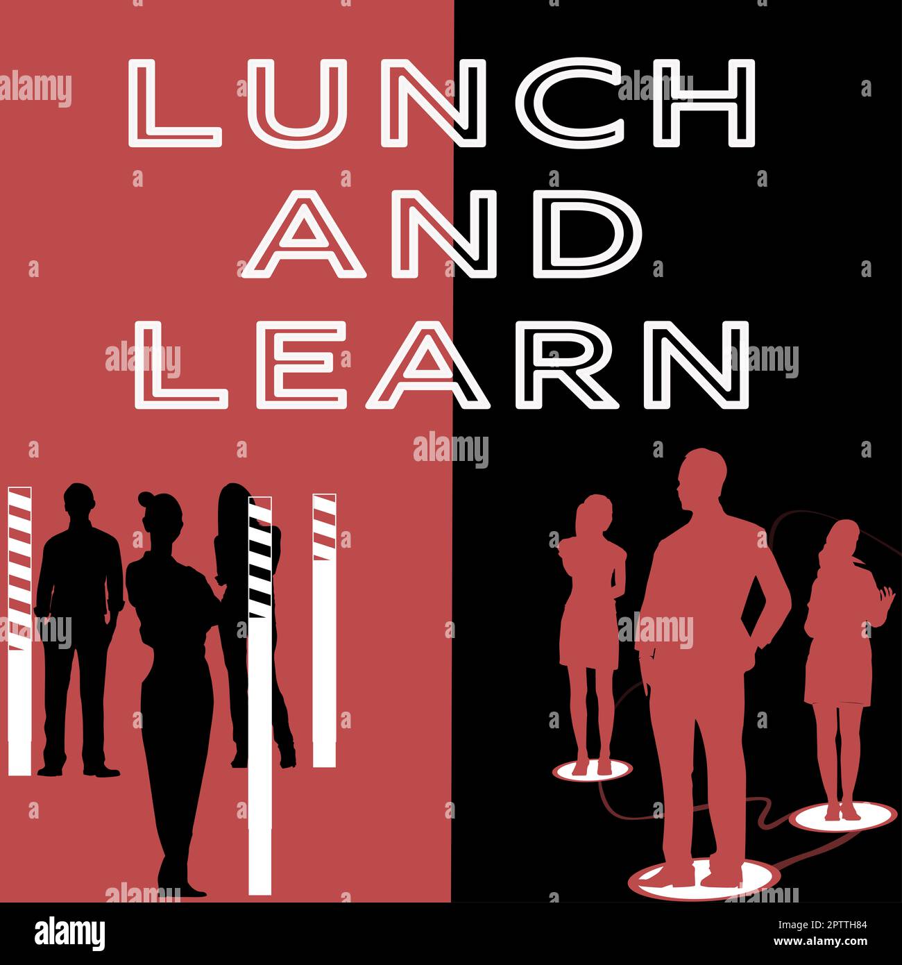 Text sign showing Lunch And Learn, Concept meaning Have meal and study ...