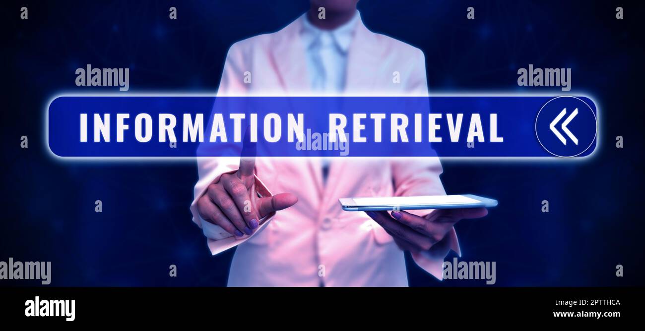 Conceptual caption Information Retrieval, Word for A place where data ...