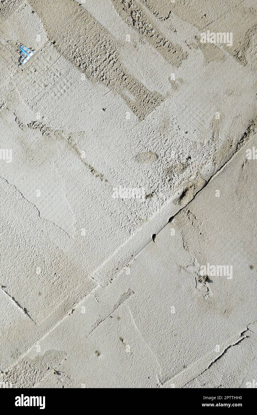 The texture of the wall, covered with gray foam polystyrene plates ...