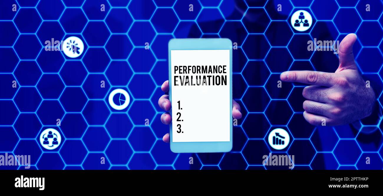 Sign displaying Performance Evaluation, Conceptual photo the ...