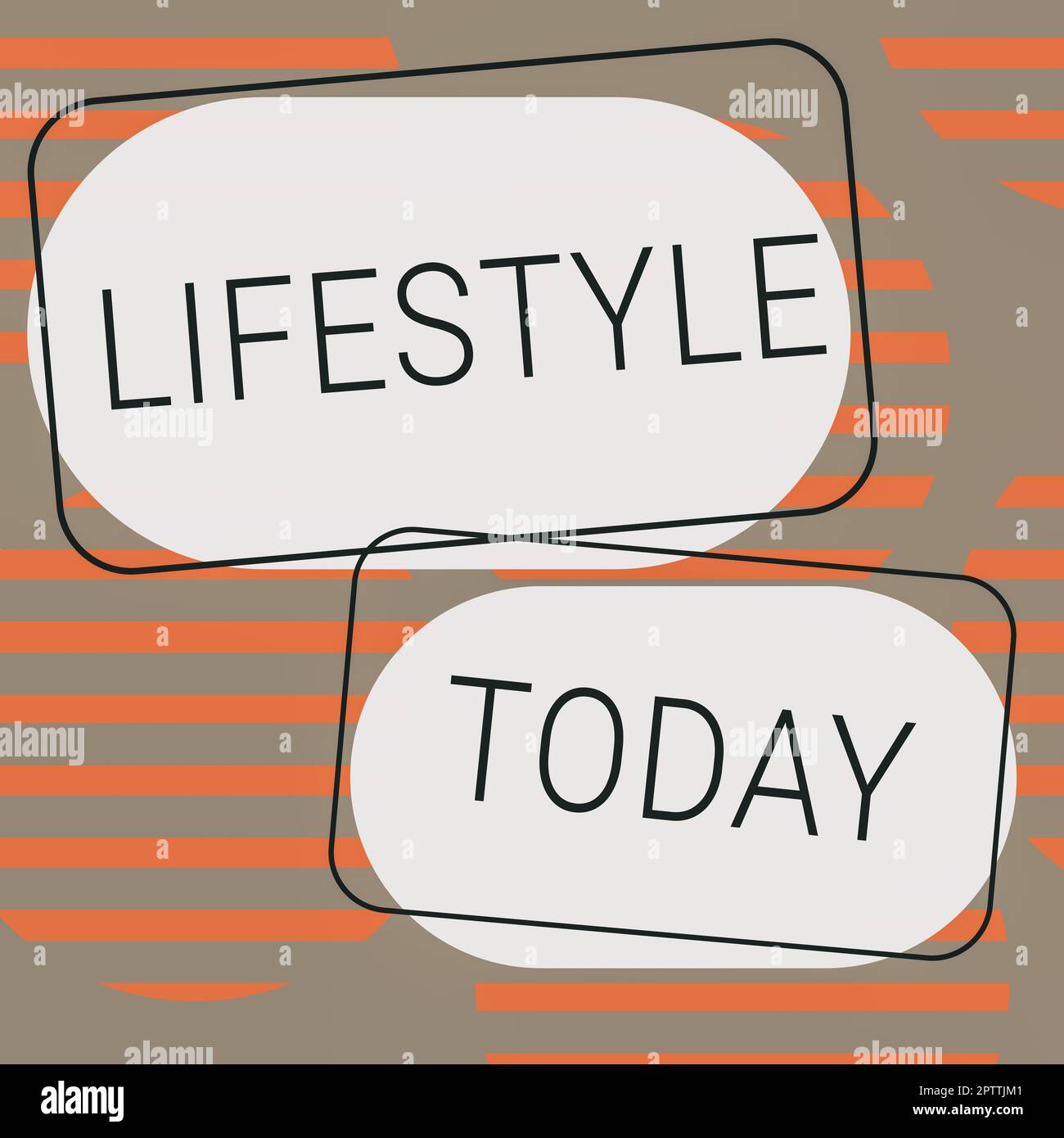 Conceptual display Lifestyle, Business approach the typical way of ...