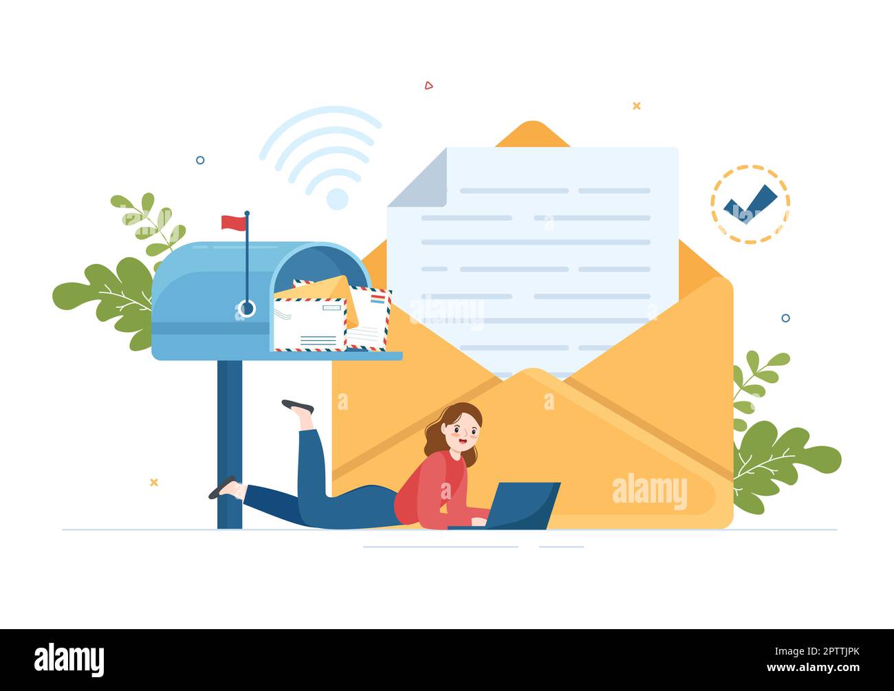 Email Service with Correspondence Delivery, Electronic Mail Message and ...