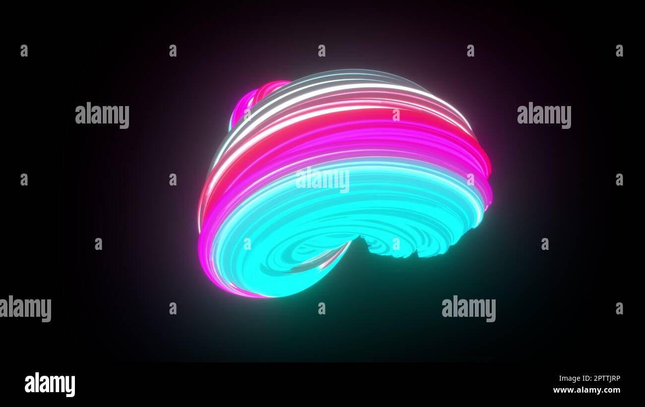 3d glow stripes element. Computer generated 3d render Stock Photo - Alamy