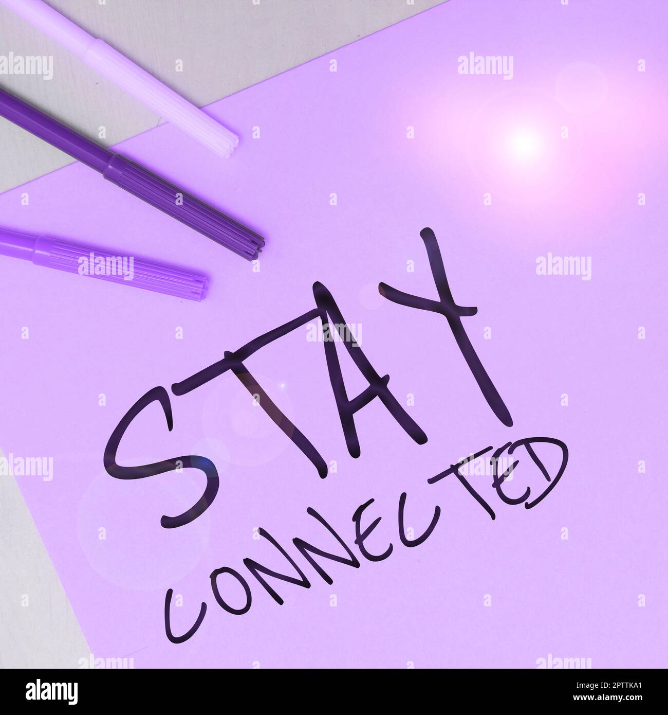 Conceptual display Stay Connected, Business approach To keep ...