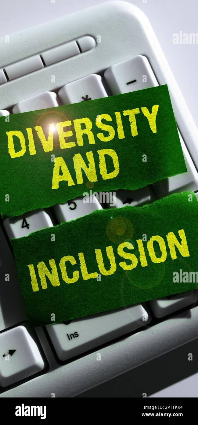 Hand writing sign Diversity And Inclusion, Business approach range ...