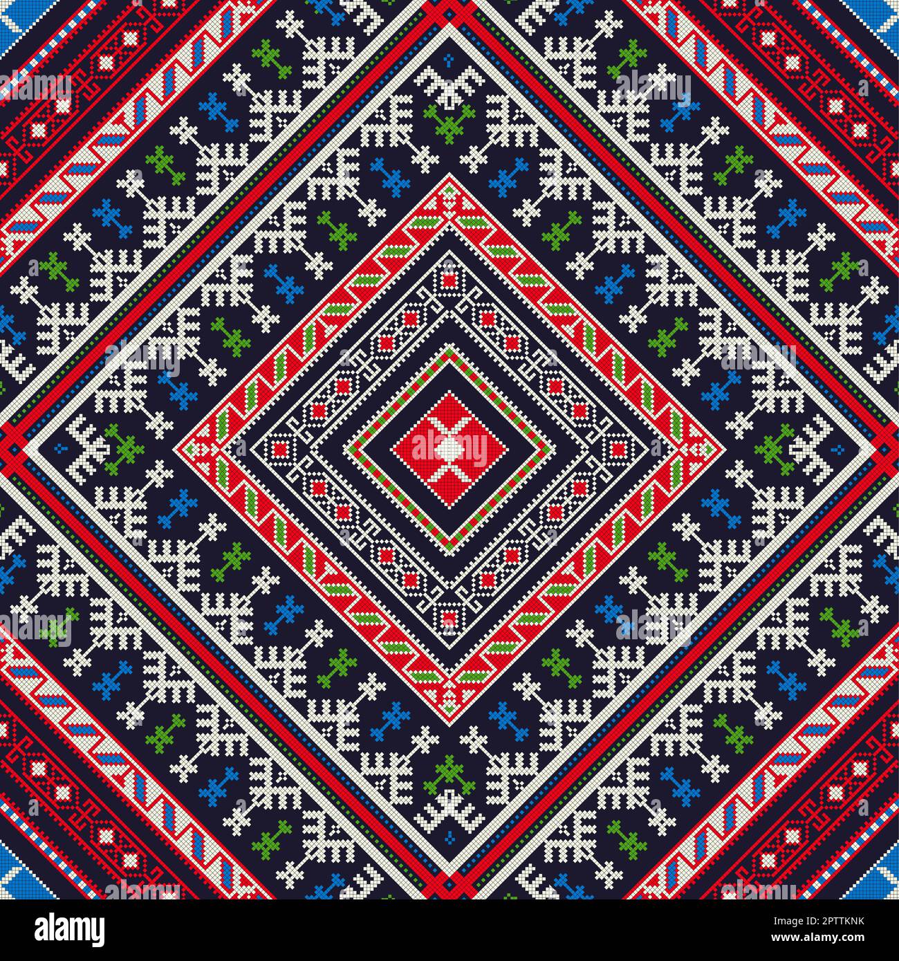 Georgian embroidery pattern 28 Stock Vector Image & Art - Alamy