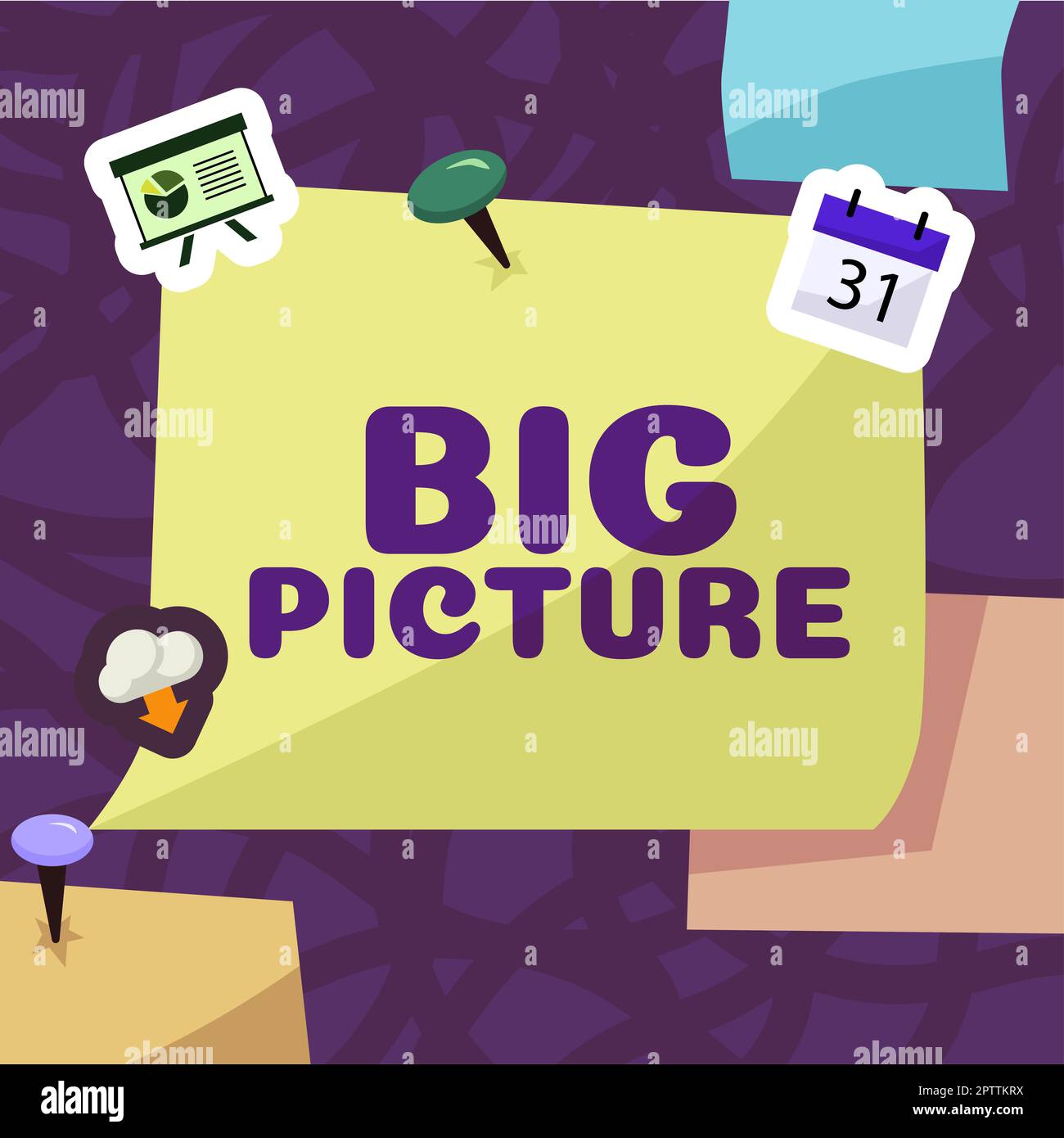 Conceptual caption Big Picture, Business showcase most important facts ... Conceptual caption Big Picture, Business showcase most important facts ...